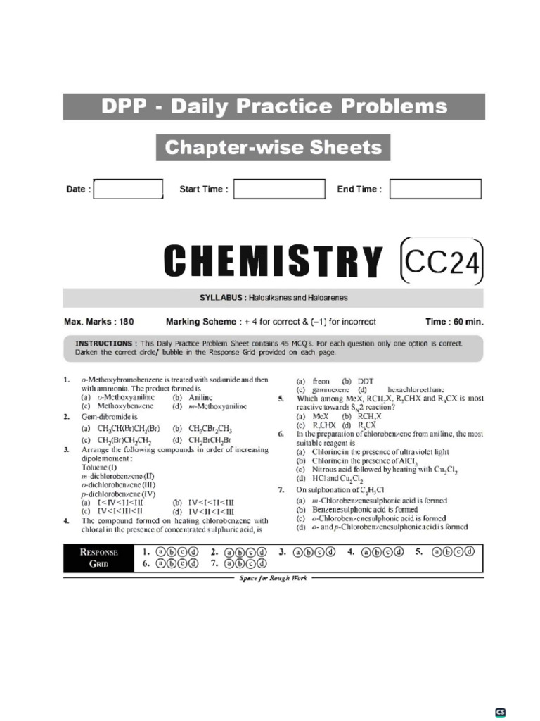 Halo Alkane DPP | PDF