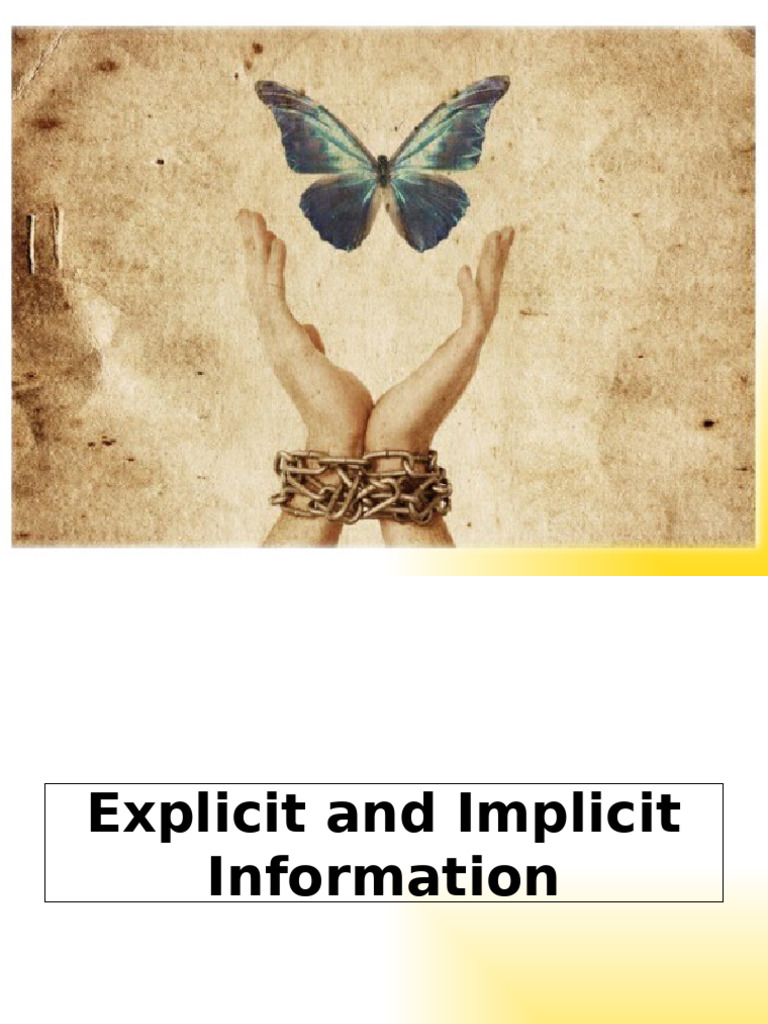 Explicit and Implicit Information | PDF | Malala Yousafzai | Foods