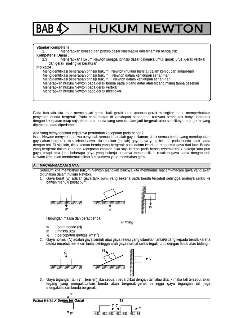 Bab-4 Dinamika Gerak | PDF | Sains & Matematika