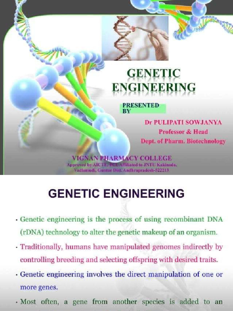 Genetic Engineering | PDF