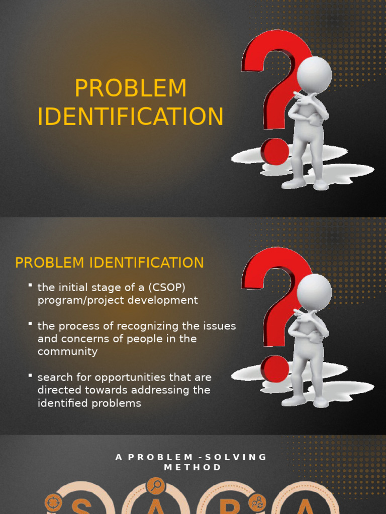 Revised CSOP Presentation On Problem Identification & Monitoring | PDF