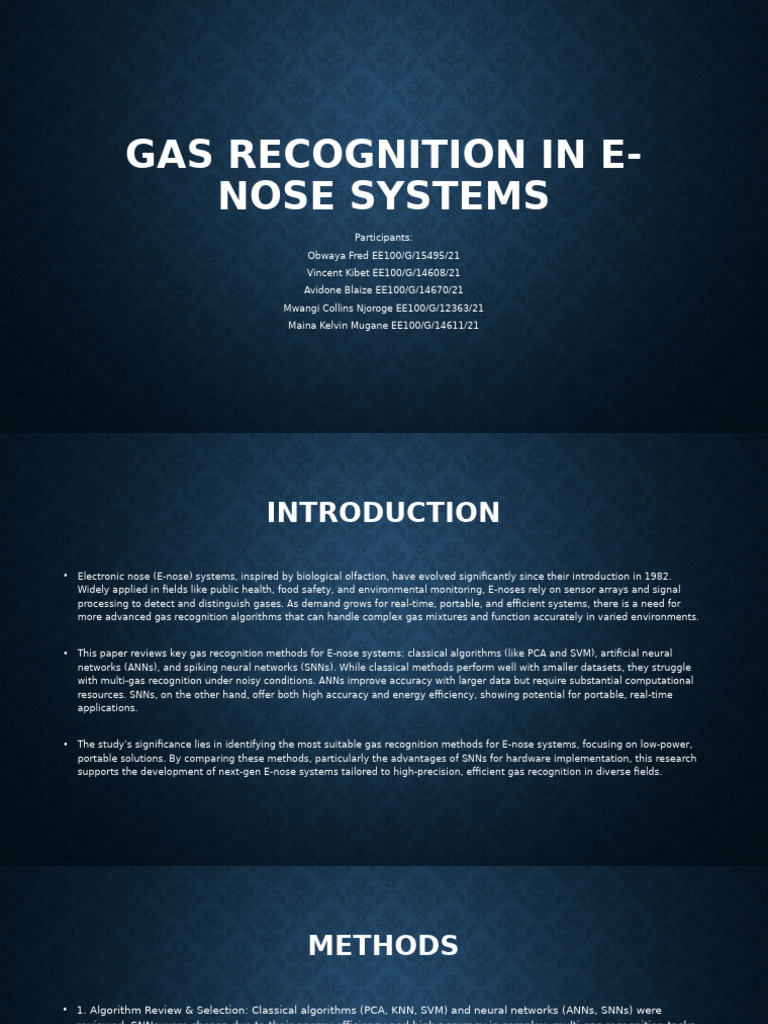 Gas Recognition in E-Nose Systems | PDF | Artificial Neural Network | Computing