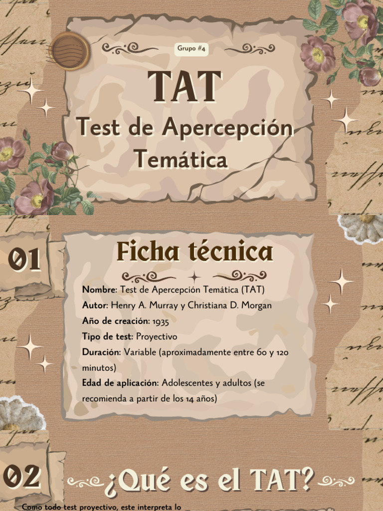 Test de Apercepción Temática (TAT) | PDF | Percepción | Cognición