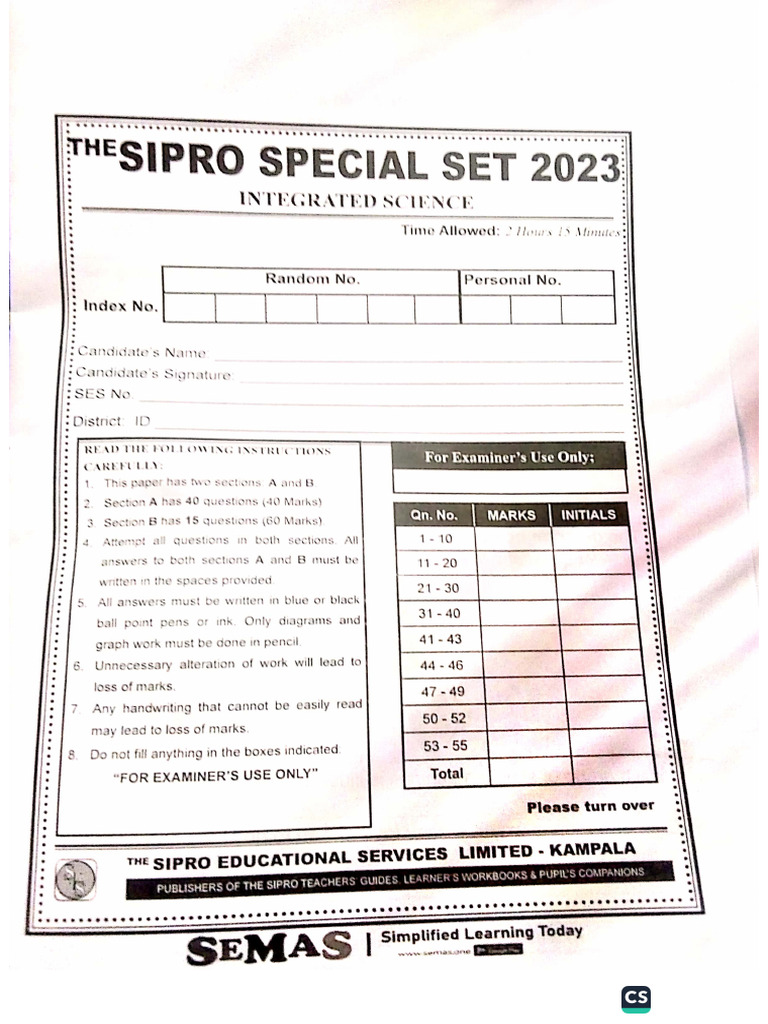 Sipro Science Special Set | PDF