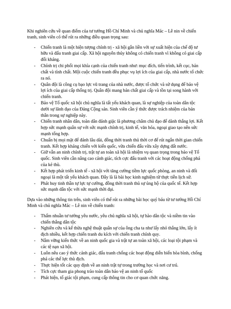 TIỂU LUẬN HP1 BÀI 2 PHẦN LIÊN HỆ SINH VIÊN | PDF