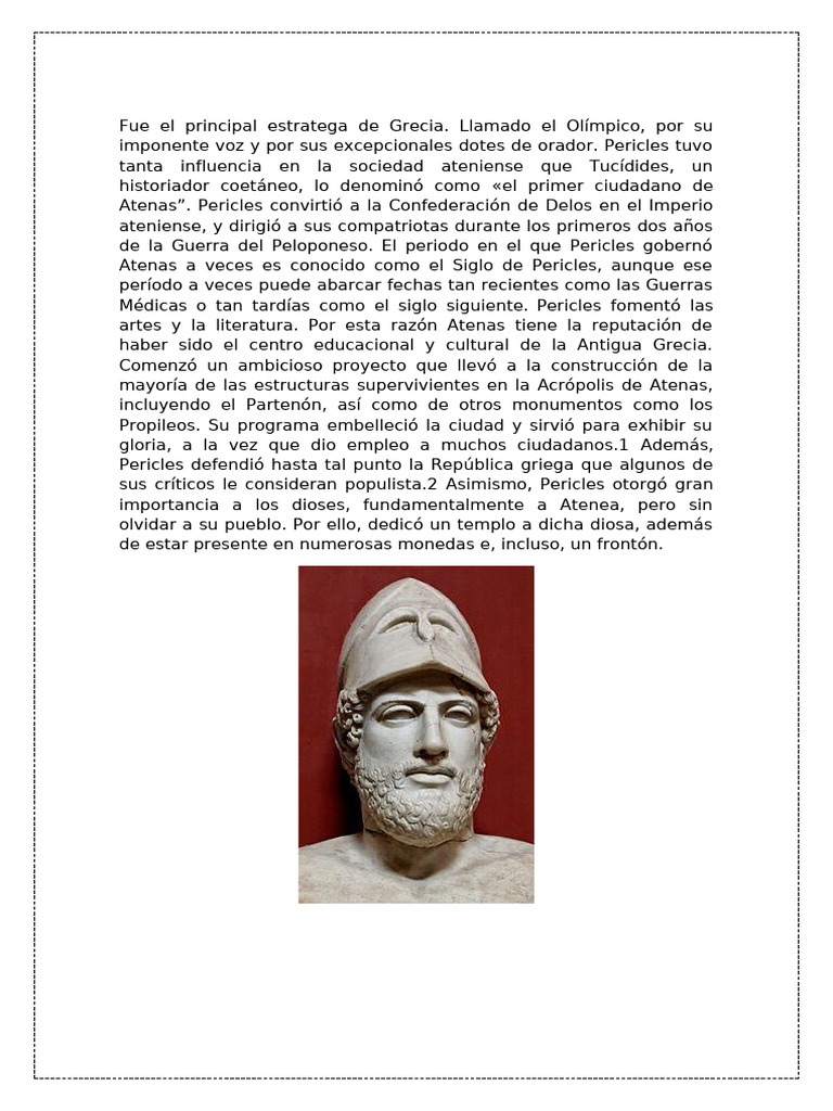 Biografía de Pericles | PDF