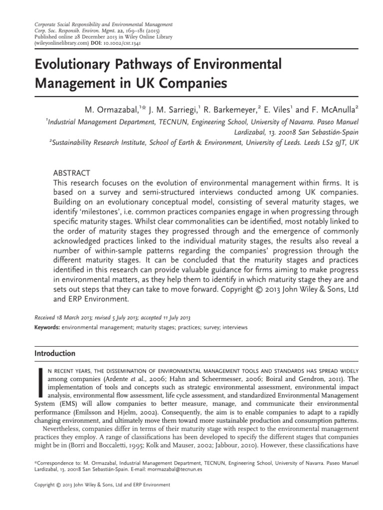 CSREM2015 ORmazabal | PDF | Survey Methodology | Environmental Resource Management