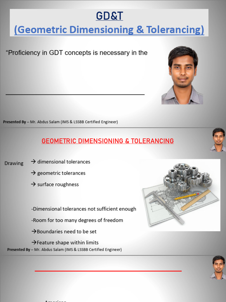 GD&T - Presentation | PDF | Engineering Tolerance