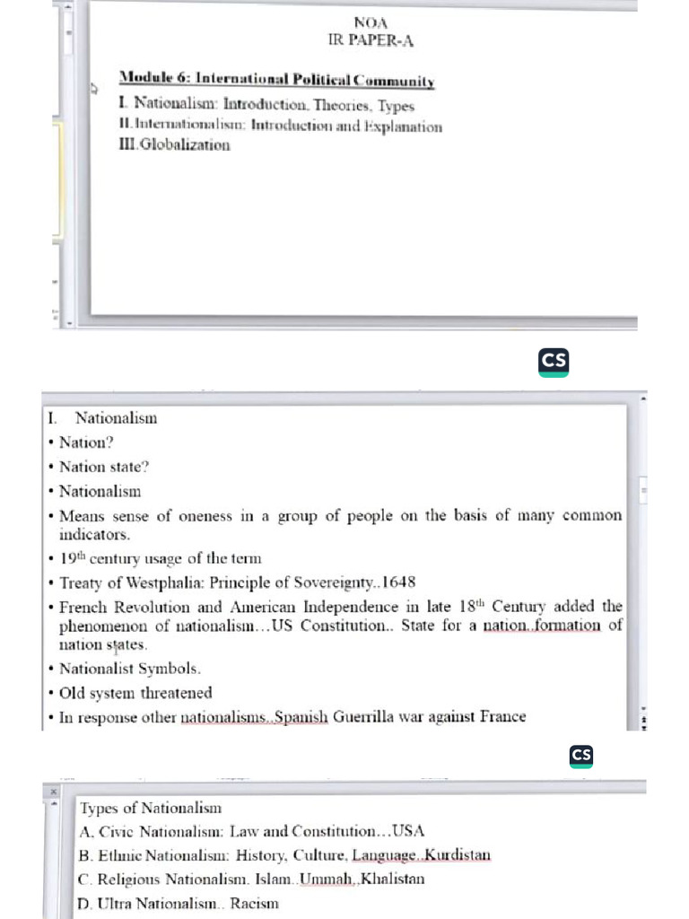 IR - Intl. Pol Community - Lec 6 | PDF