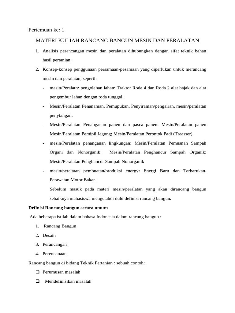 Rancang Bangun Mesin Pertanian Efektif | PDF | Seni