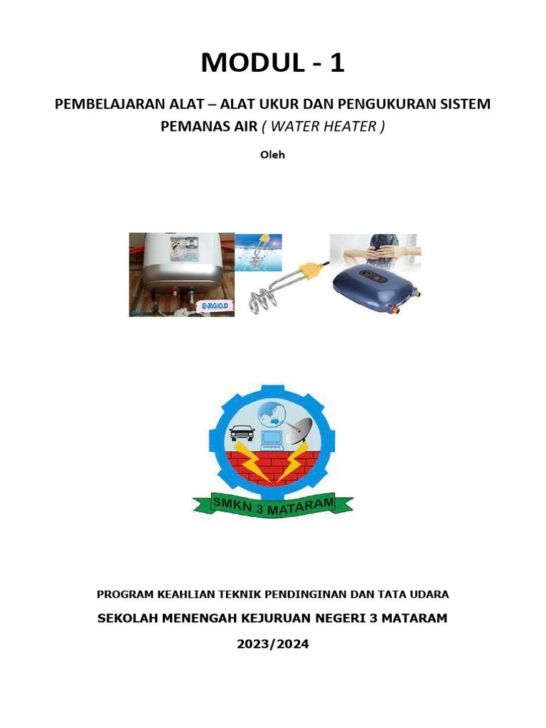 Modul Praktek Pengukuran Unit Pemanas Air (Water Heater) | PDF | Sains & Matematika | Komputer