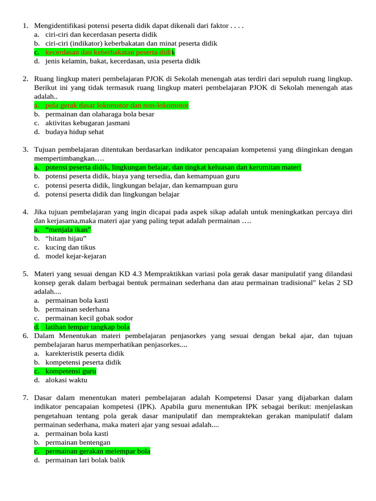 Soal PPG 1 | PDF