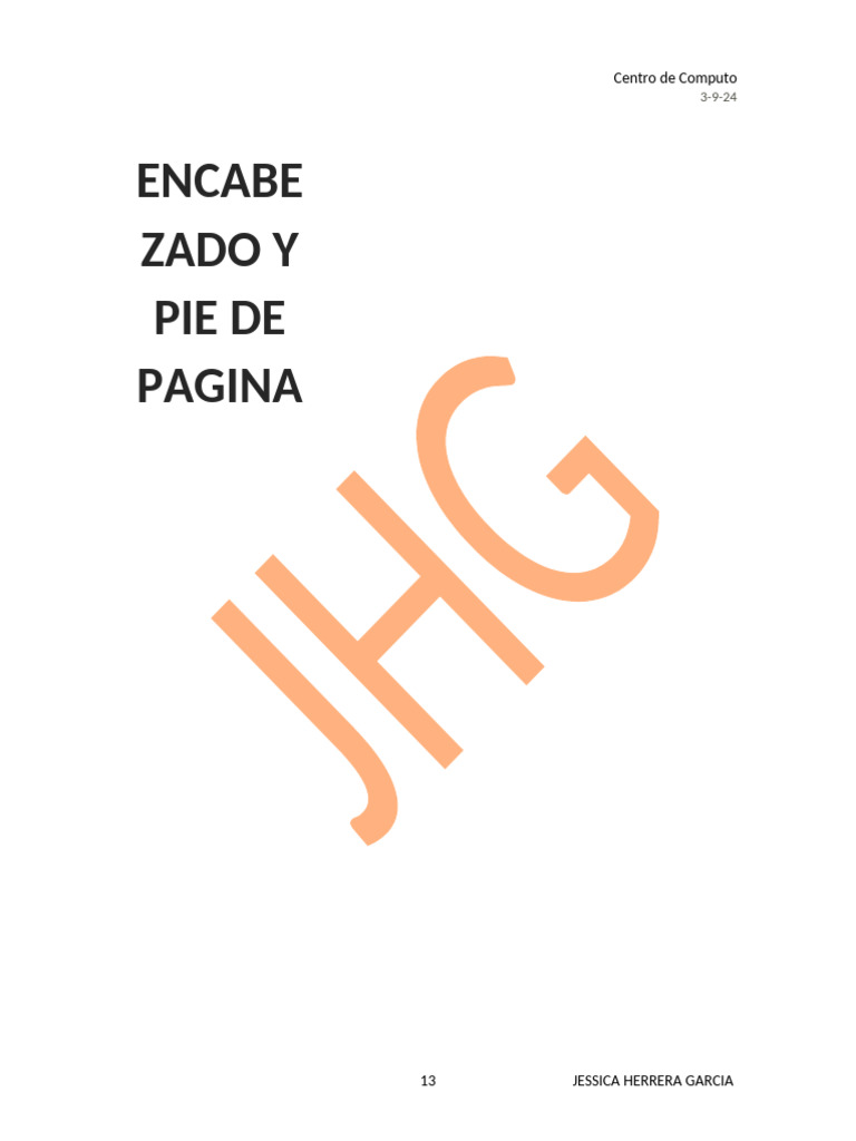 Encabezado JHG | PDF