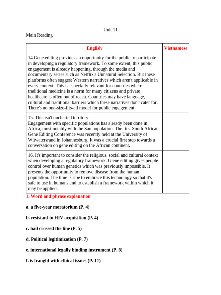 Unit 11 | PDF | Dna | Genetic Engineering