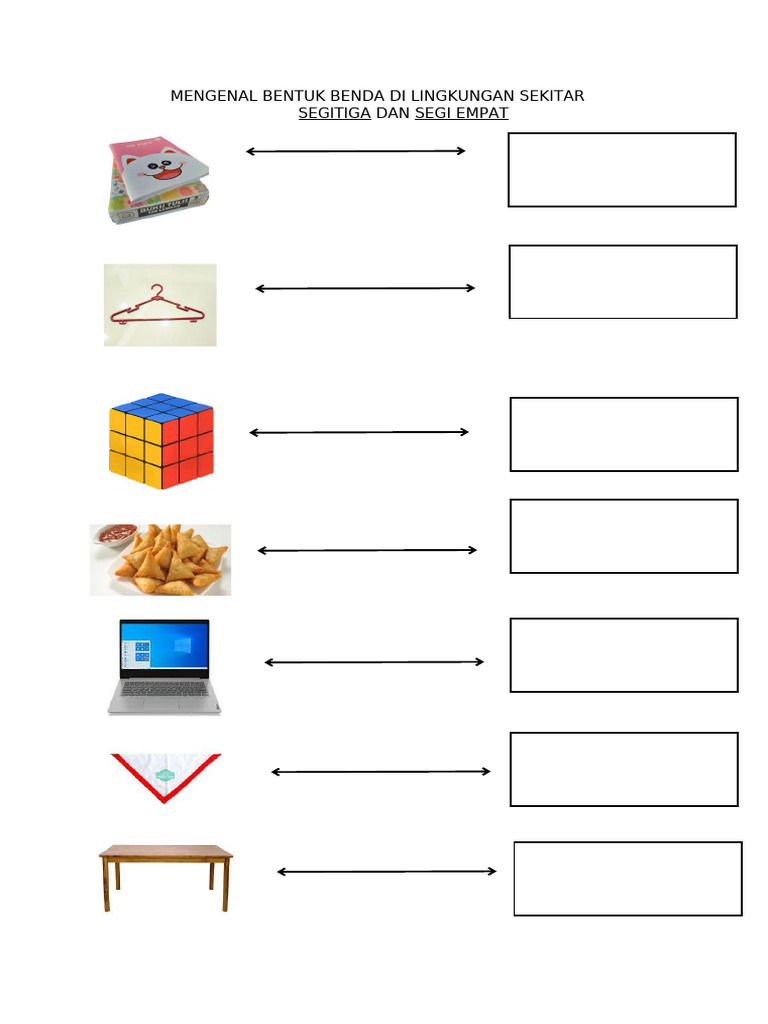 Mengenal Bentuk Benda Di Lingkungan Sekitar | PDF