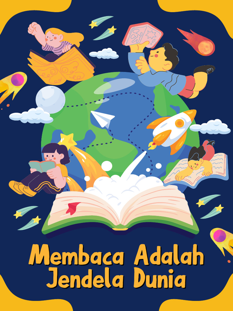 Poster Ilustrasi Anak-Anak Pentingnya Membaca | PDF