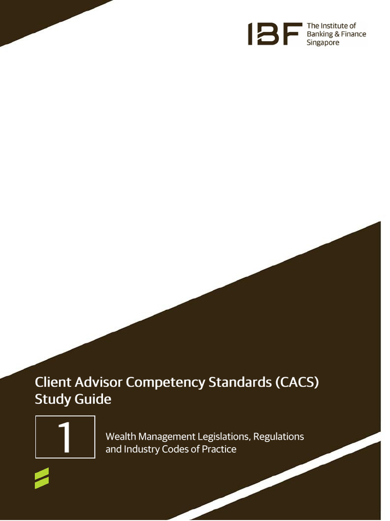 CACS 1 Study Guide V 2.3 (Final) (1 Apr 24) | PDF | Banks | Private Sector