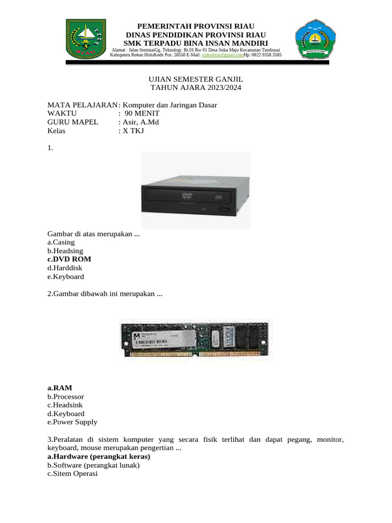 Soal Dan Jawaban KJD | PDF