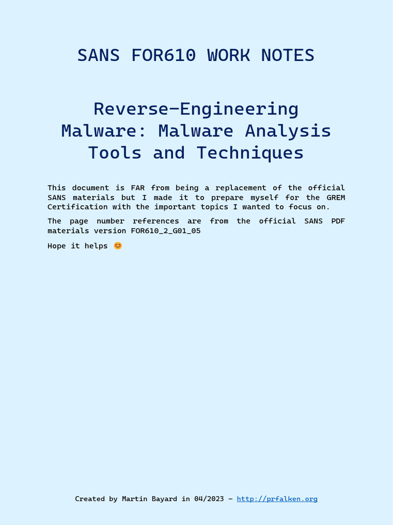 FOR610 Work Notes | PDF | Computer Science | Computer Architecture