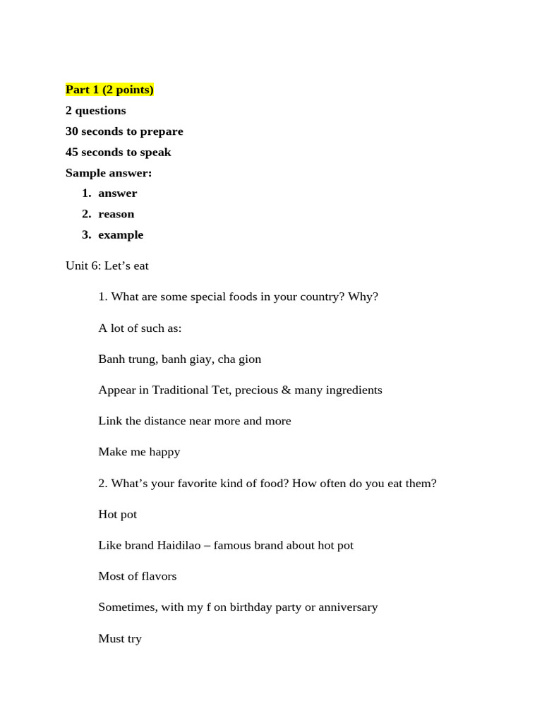 AV6 - Final - Speaking Reivew - Revised | PDF | Aspirin | Curry