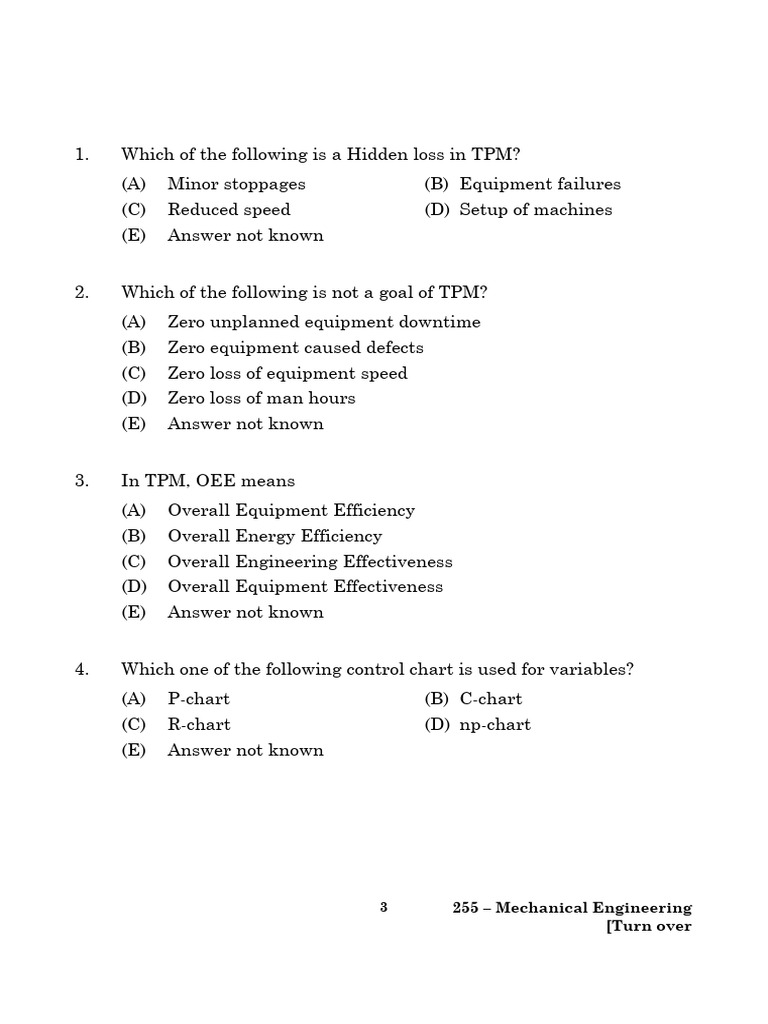 Mechanical Engineering Exam Questions | PDF | Pump | Diesel Engine