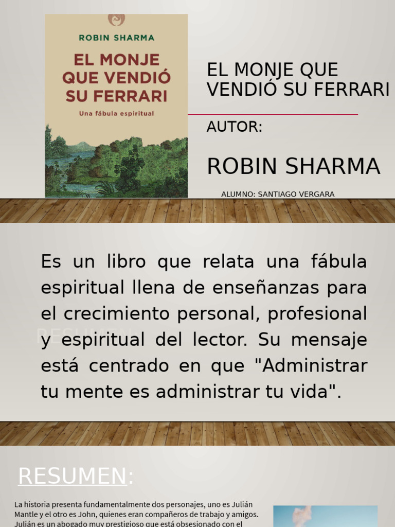 El Monje Que Vendio Su Ferrari | PDF | Virtud