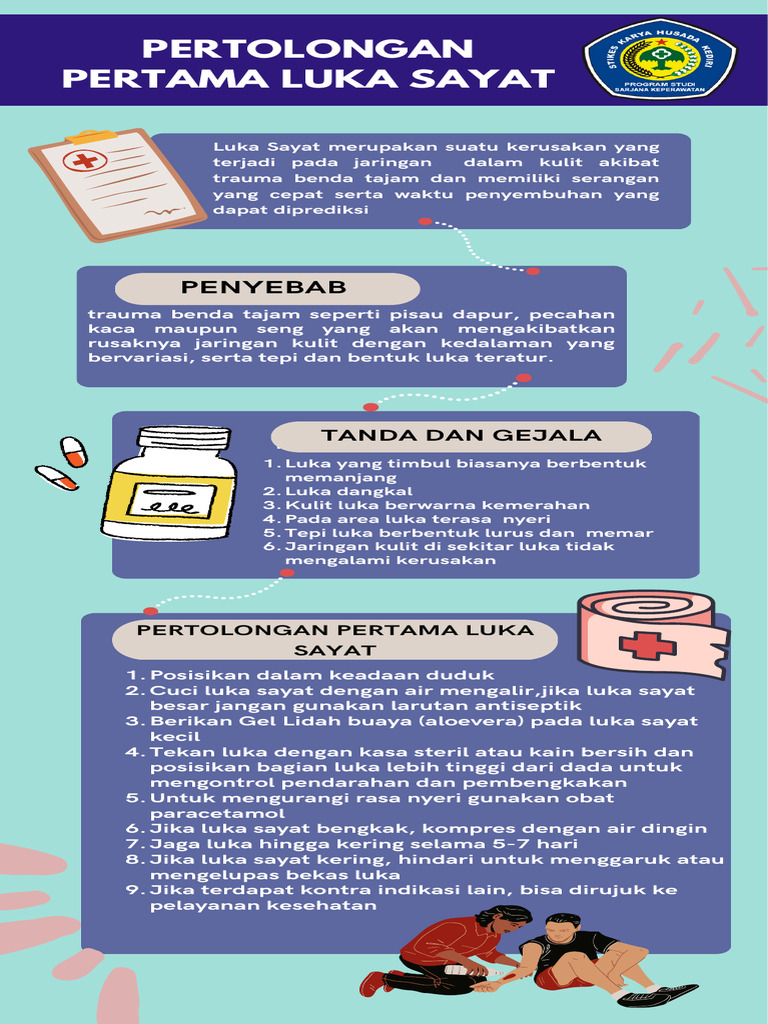 Kelompok 07 "Pertolongan Pertama Luka Sayat" | PDF | Kesehatan Holistik