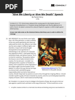 Give Me Liberty or Give Me Death Full Speech | PDF