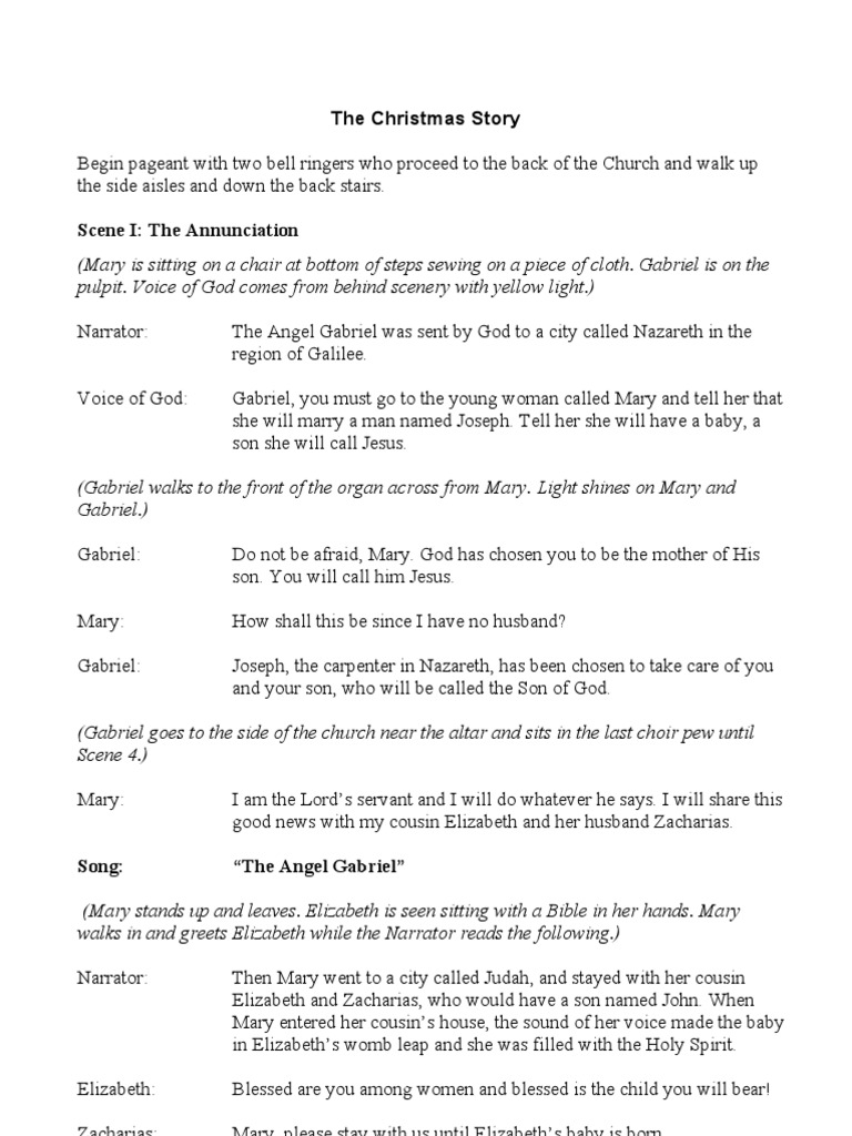 Pageant Script 2008 | PDF | Biblical Magi | Gabriel