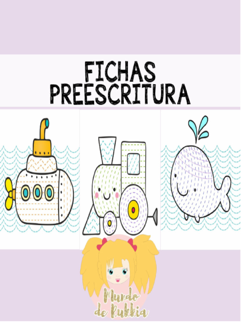 Fichas de Preescritura Por Mundo de Rukkia | PDF