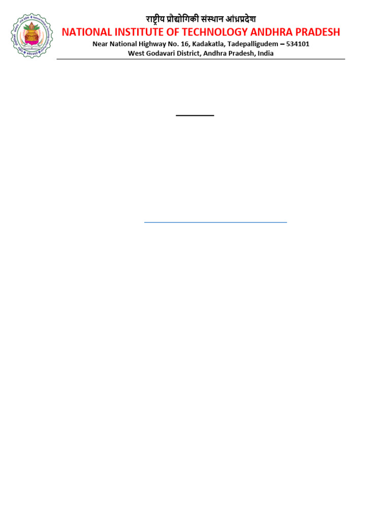 Notice For Sixth Convocation of NIT Andhra Pradesh - SD | PDF | Technology & Engineering