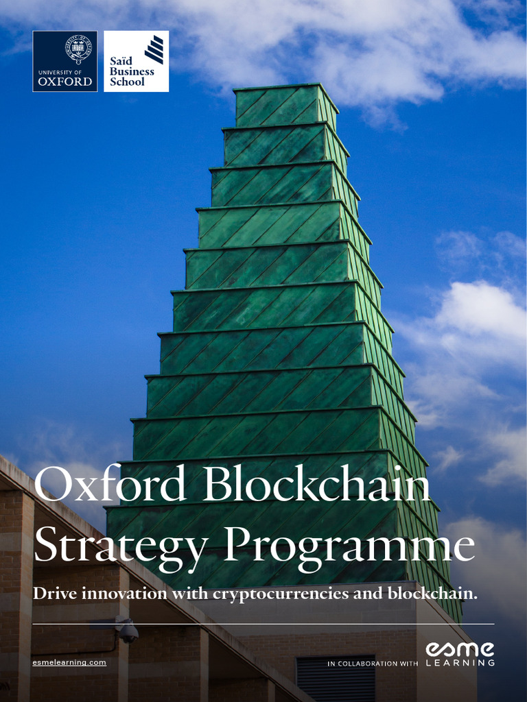 Oxford Blockchain Strategy Programme Prospectus | PDF | Cryptocurrency ...