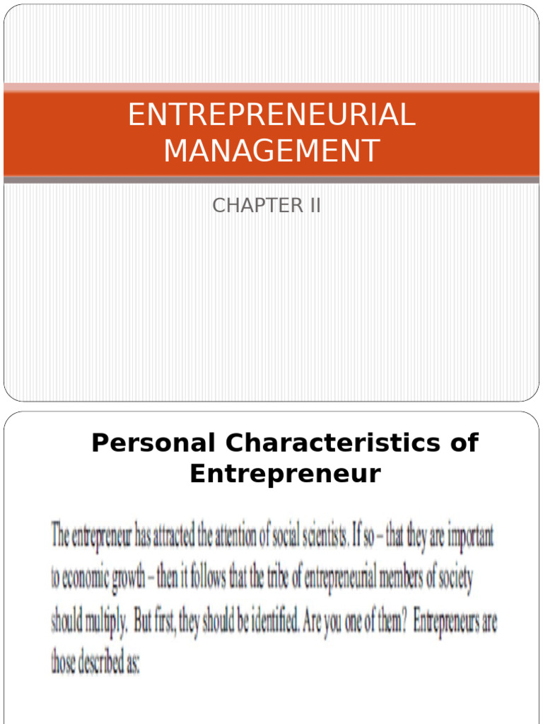 ENTREP Chapter-2 | PDF