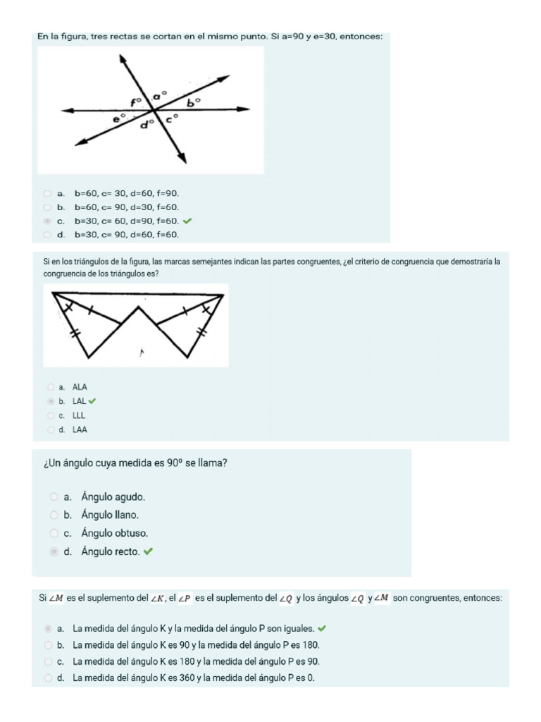 Examen Semana 2 Geometria | PDF