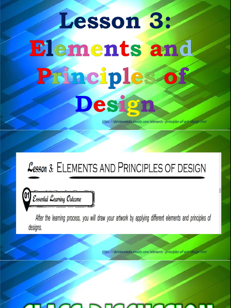 Lesson3 PRINCIPLES-ELEMENTS-DESIGN 2W2S 2023-24 | PDF
