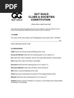 Club Constitution Template | PDF | Social Equality | Committee