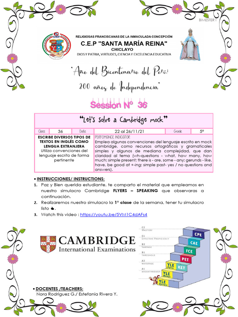 5TH Lesson 36 - Ivb - 2021 | PDF