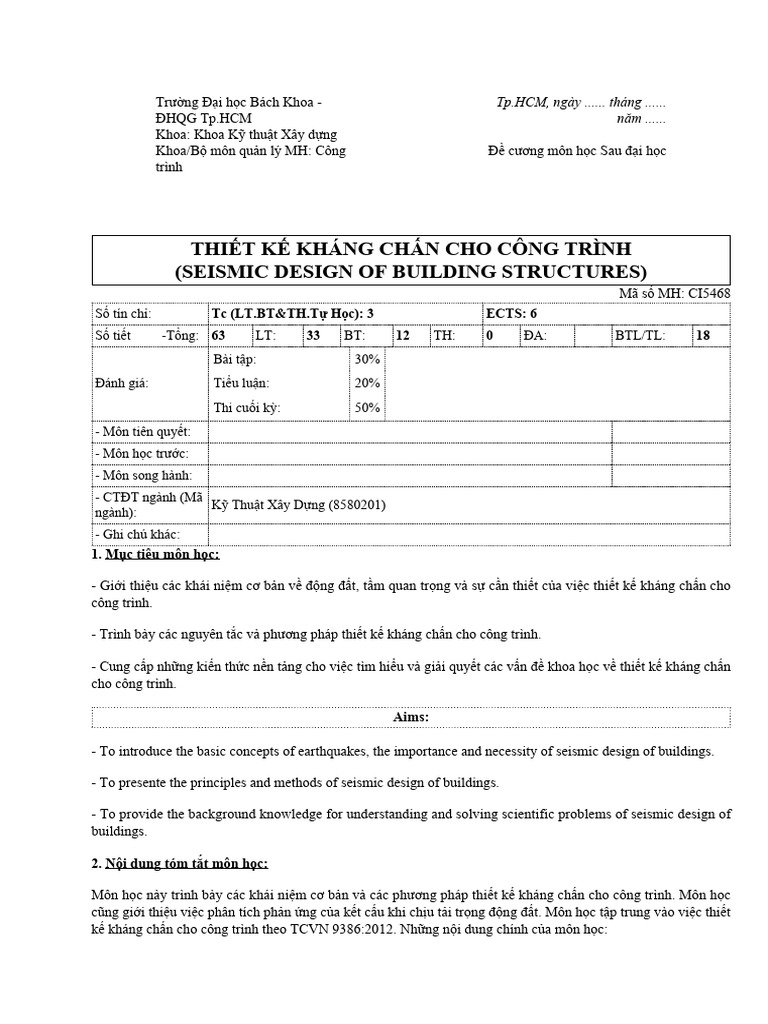 1.8.thiet Ke Khang Chan Cho Cong Trinh | PDF