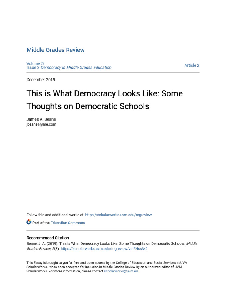 This Is What Democracy Looks Like | PDF | Teachers | Democracy