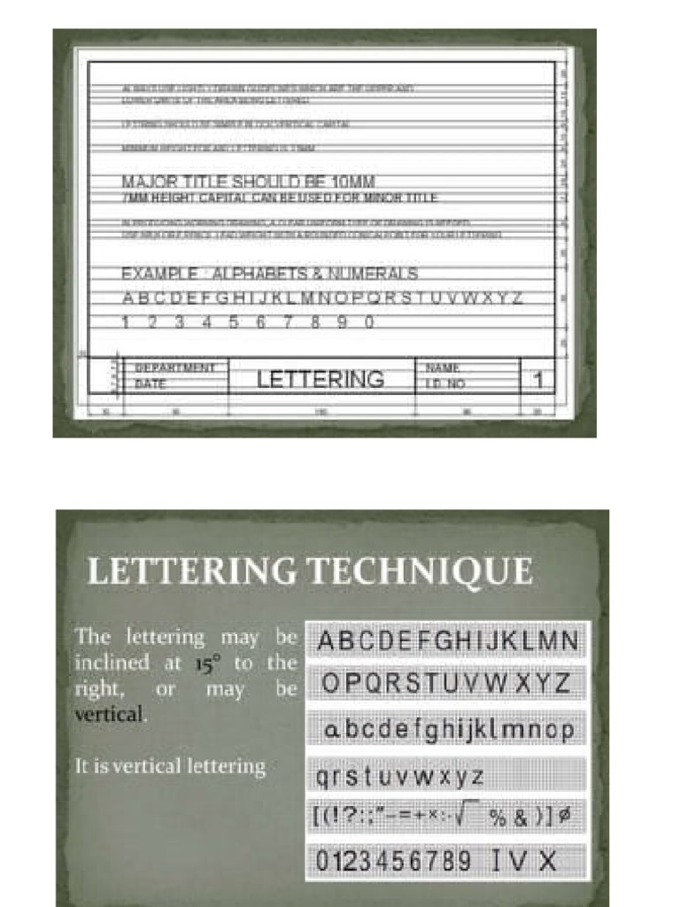 Lettering Technique | PDF