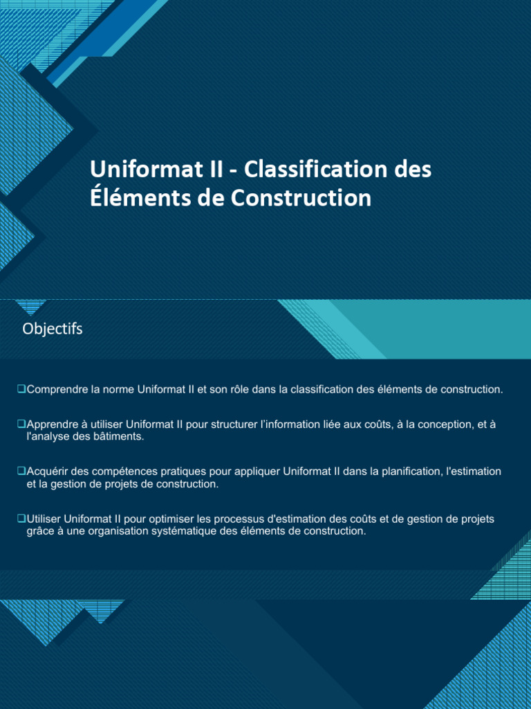 Classification Uniformat II en Construction | PDF | Building ...