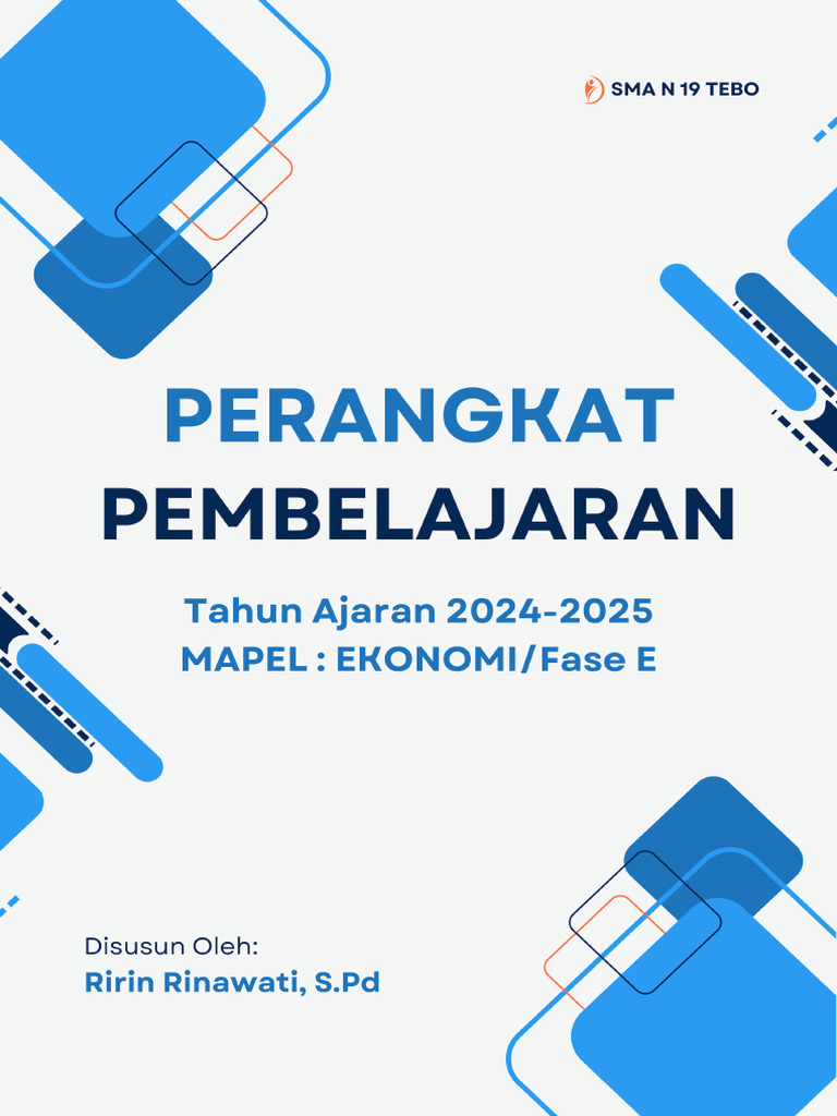 Biru Oranye Modern Profesional Cover Modul Dokumen A4 | PDF