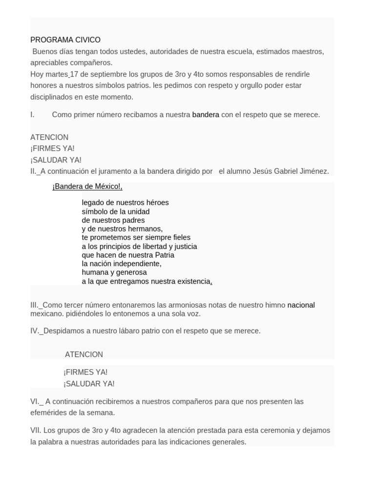 Programa Civico | PDF