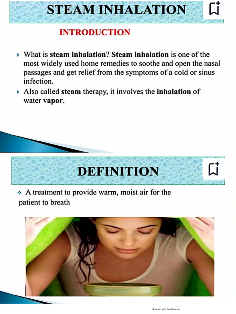 Steam Inhalation | PDF