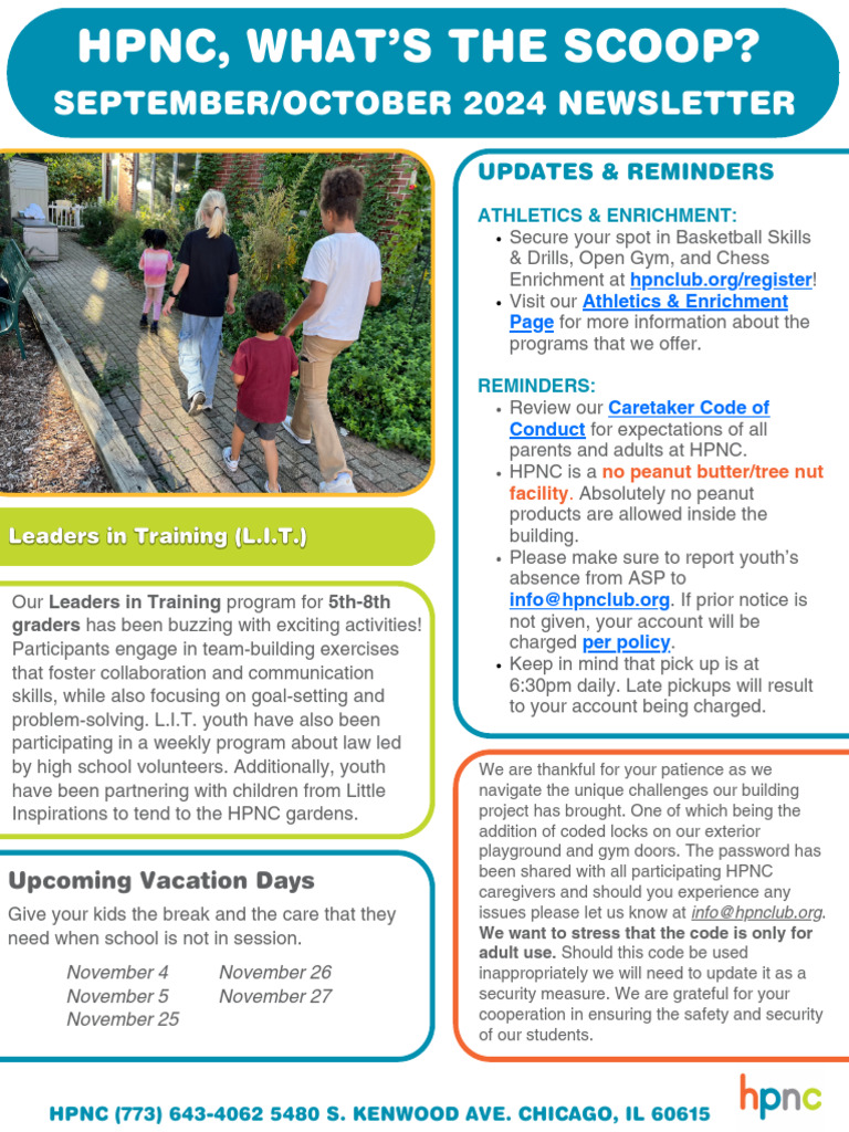 SeptemberOctober 2024 Newsletter | PDF