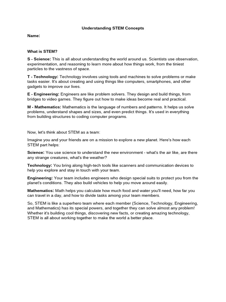 Understanding STEM Concepts | PDF | Turbine | Wind Turbine