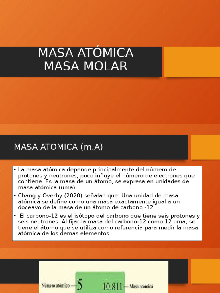 Masa Atómica | PDF