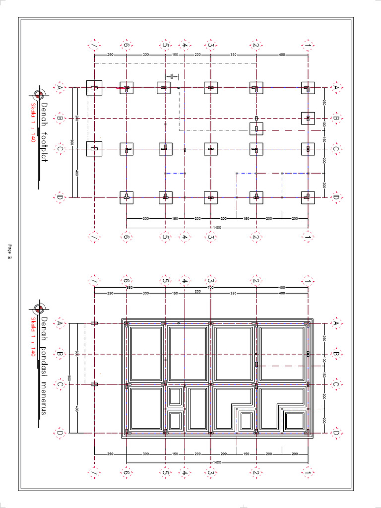 Denah Pondasi | PDF