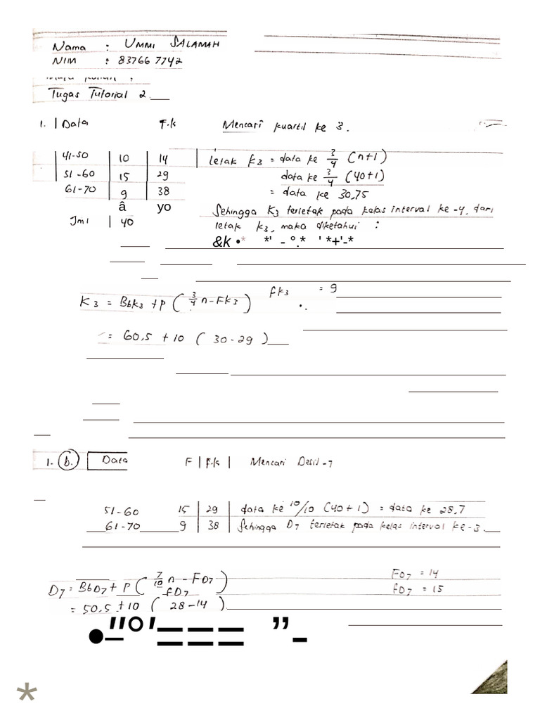 Tugas Tutorial 2 Statistika Pendidikan | PDF