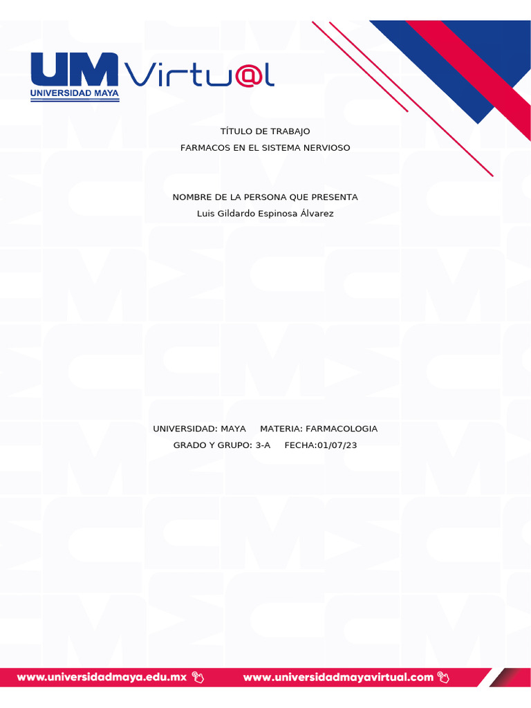 Espinosaalvarez Ef 2a Farmacologiade Sistemanervioso | PDF | Analgésico ...